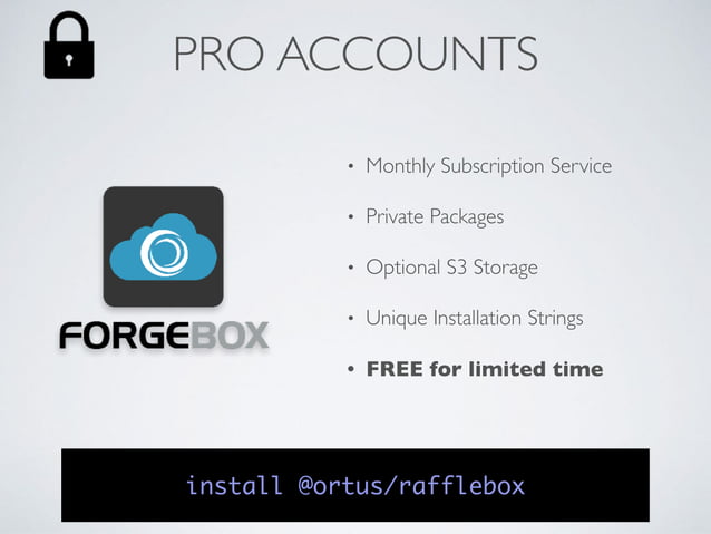 CommandBox & ForgeBox Package Management | PPT