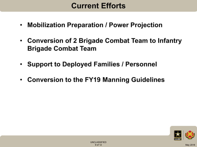 2018 Fort Stewart State of the Garrison | PPTX | Rail Travel | Travel Type
