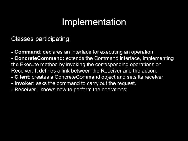 Command Design Pattern | PPT