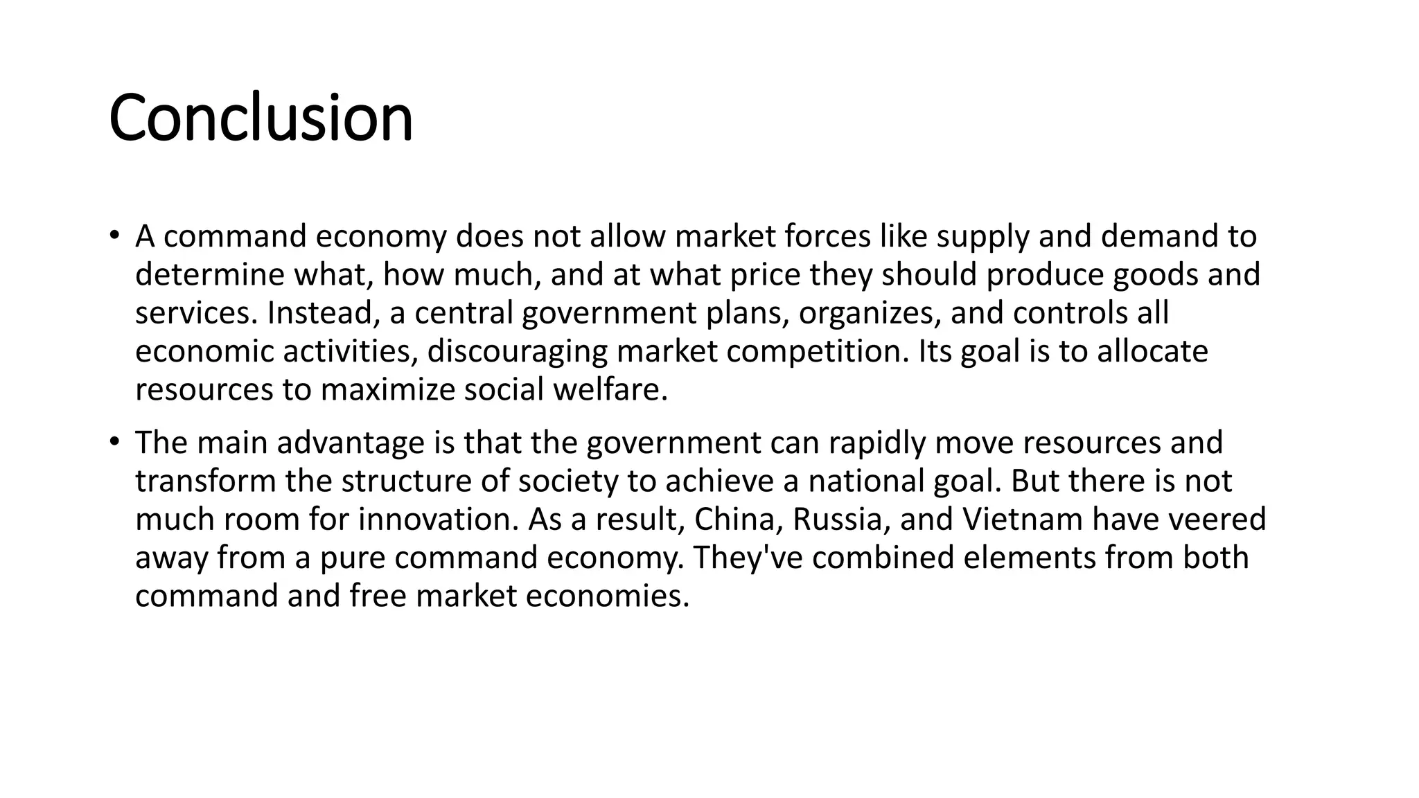 Command economy | PPTX