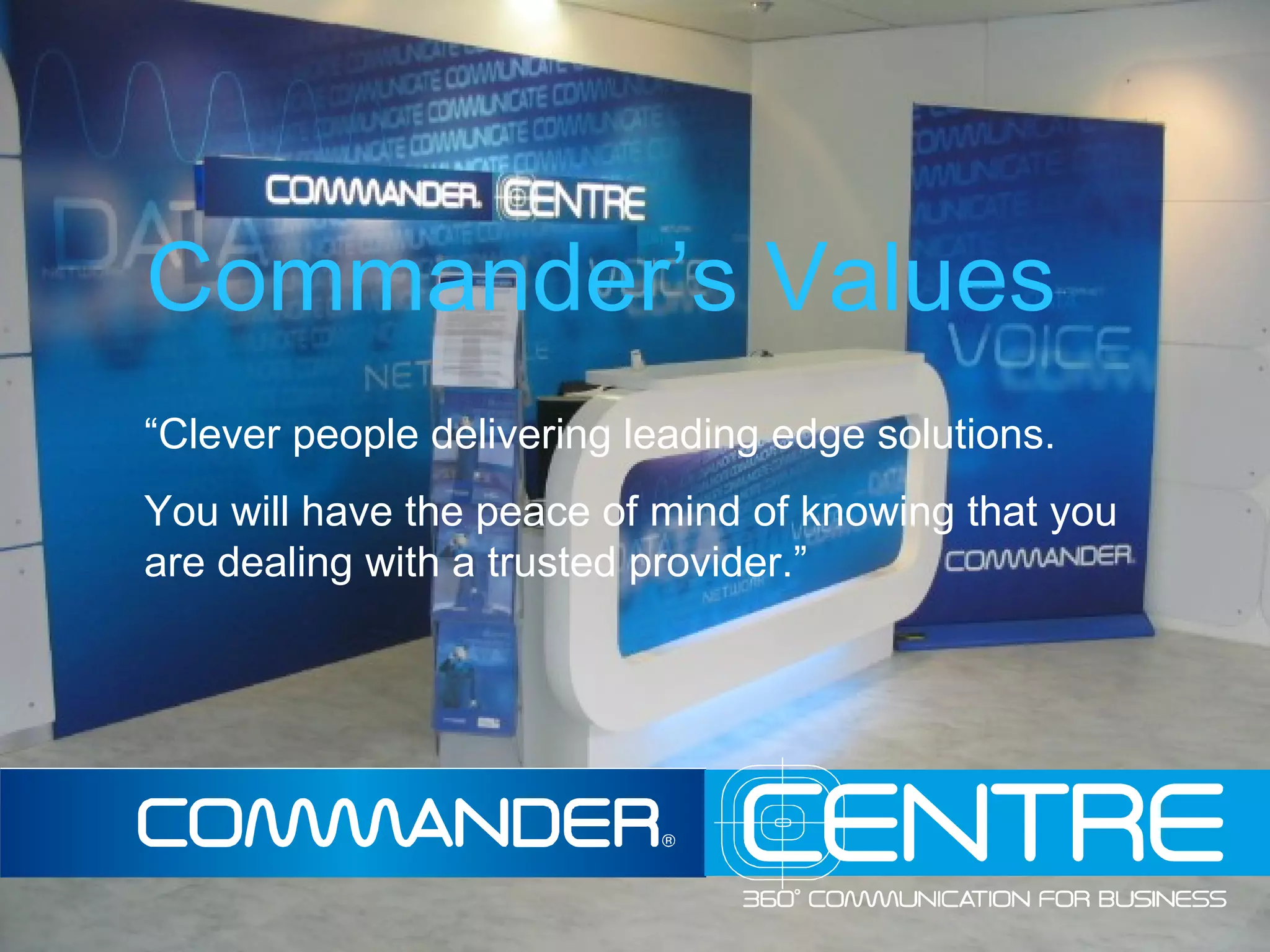 Commander Centre Presentation | PPT
