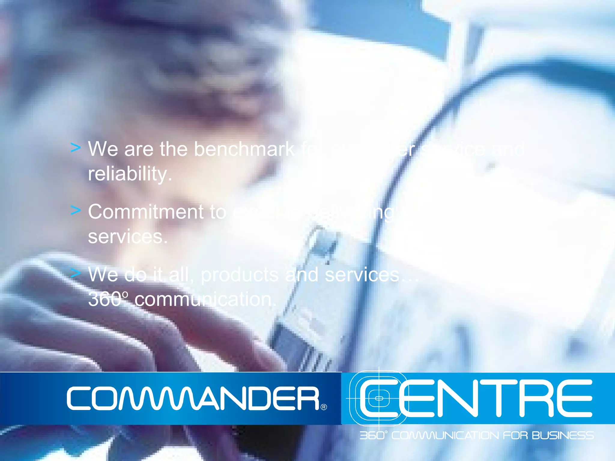 Commander Centre Presentation | PPT