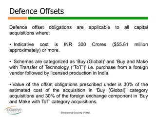 Defence Acquisition Procedures Offset Guidelines and Opportunities in ...