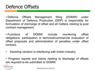 Defence Acquisition Procedures Offset Guidelines and Opportunities in ...