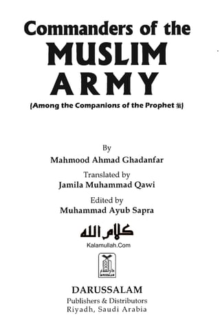 Commanders of the Muslim army | PDF