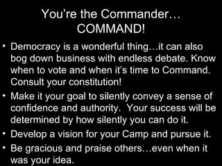 Commander's powerpoint 3 | PPT