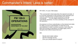 Commander's Intent: Managing Through Uncertainty | PPTX