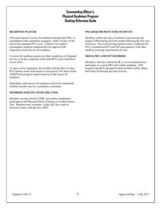 Commanding officer's desktop reference guide | PDF