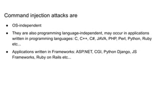 Command injection komal_armarkar | PDF | Operating Systems | Computer Software and Applications