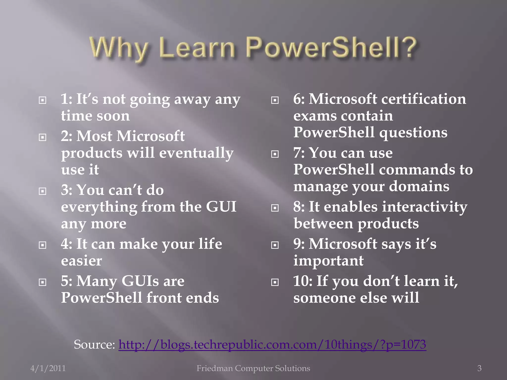 Command Line And Power Shell | PPT