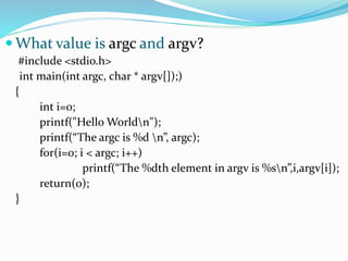 Command line arguments | PPTX