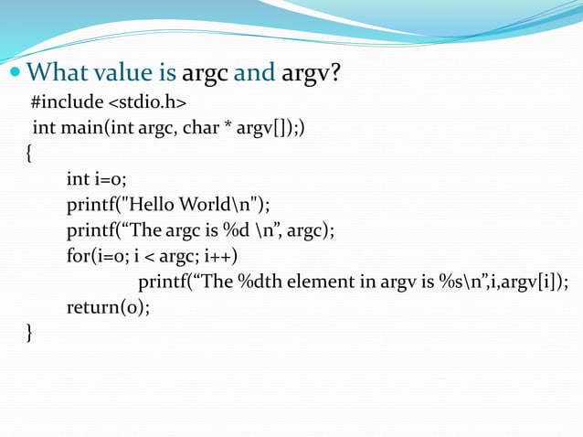 Command Line Arguments Pptx Programming Languages Computing