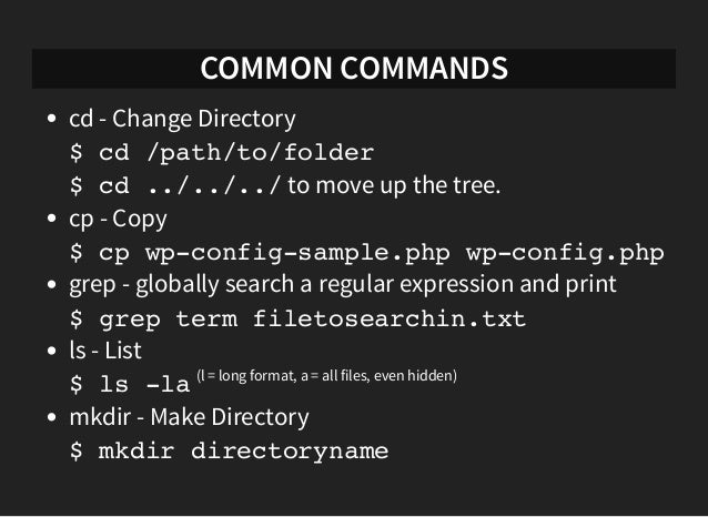 Command line for the beginner - Using the command line in developing…