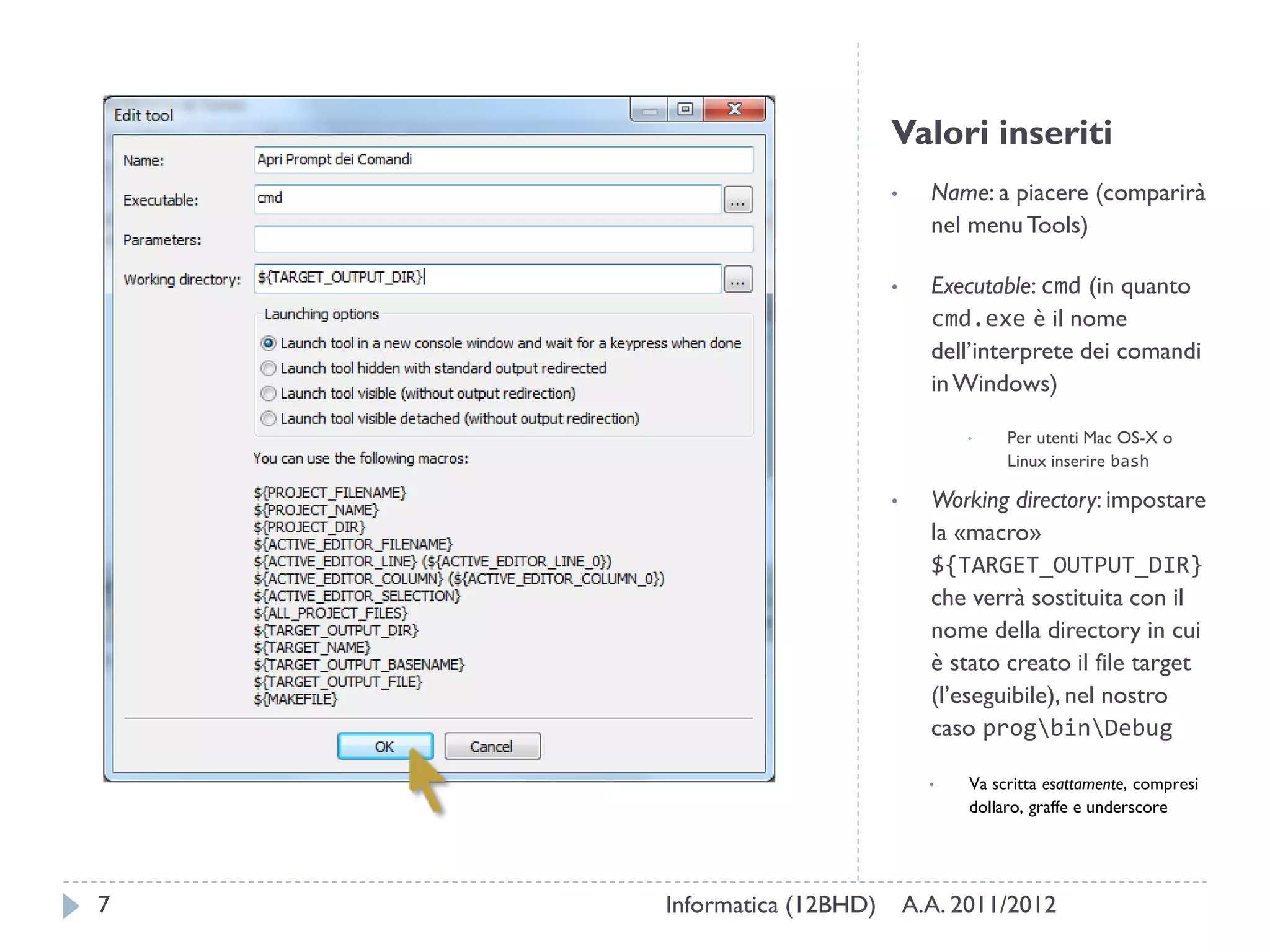 Attivare facilmente il Prompt dei comandi in Code::Blocks | PDF