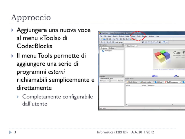 Attivare facilmente il Prompt dei comandi in Code::Blocks | PPT