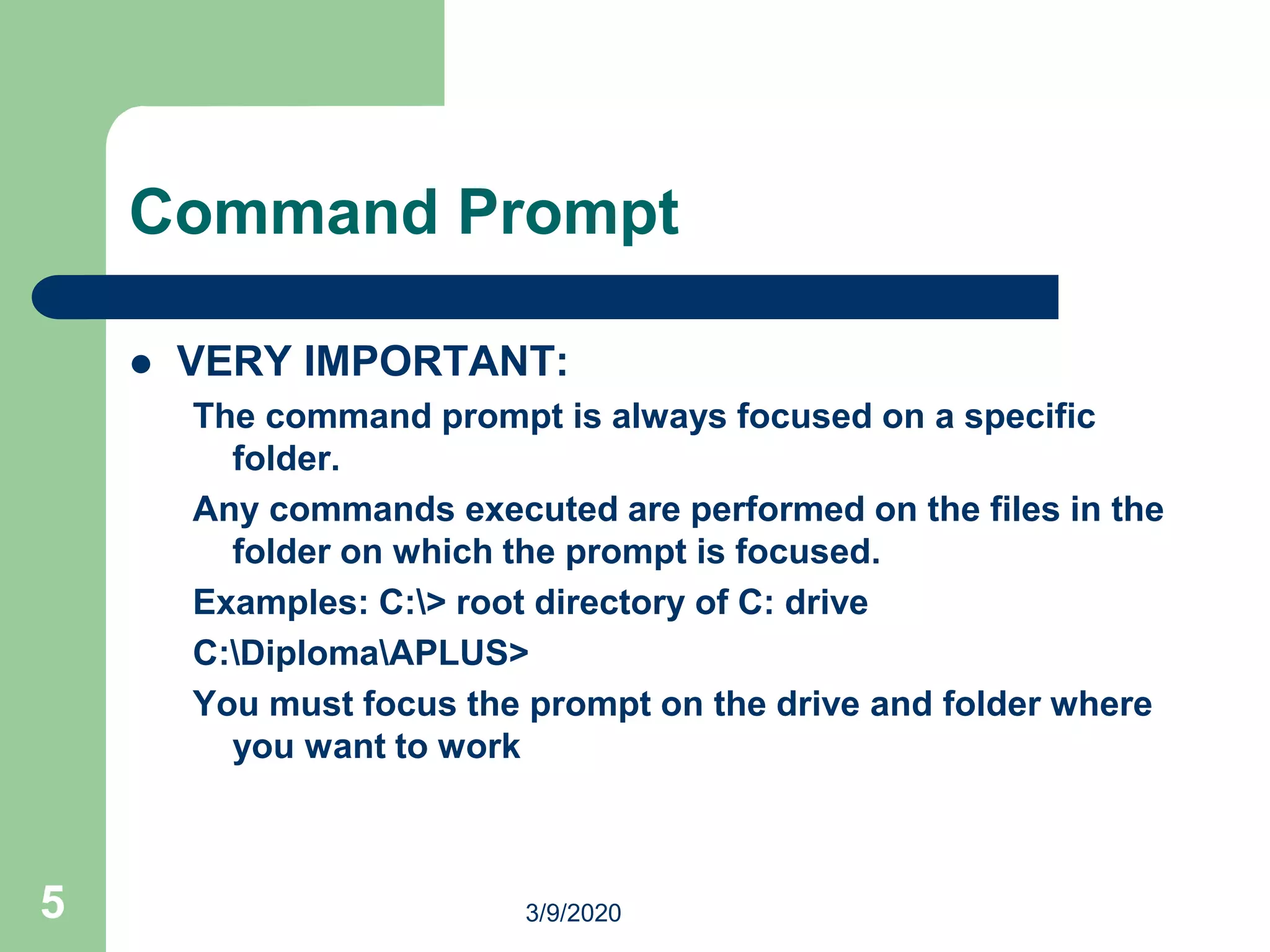 Command Line Interface Ppt Operating Systems Computer Software And Applications