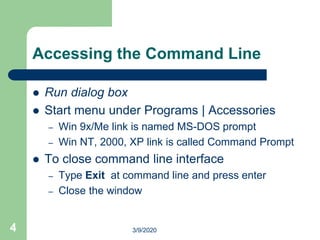 Command line interface | PPT