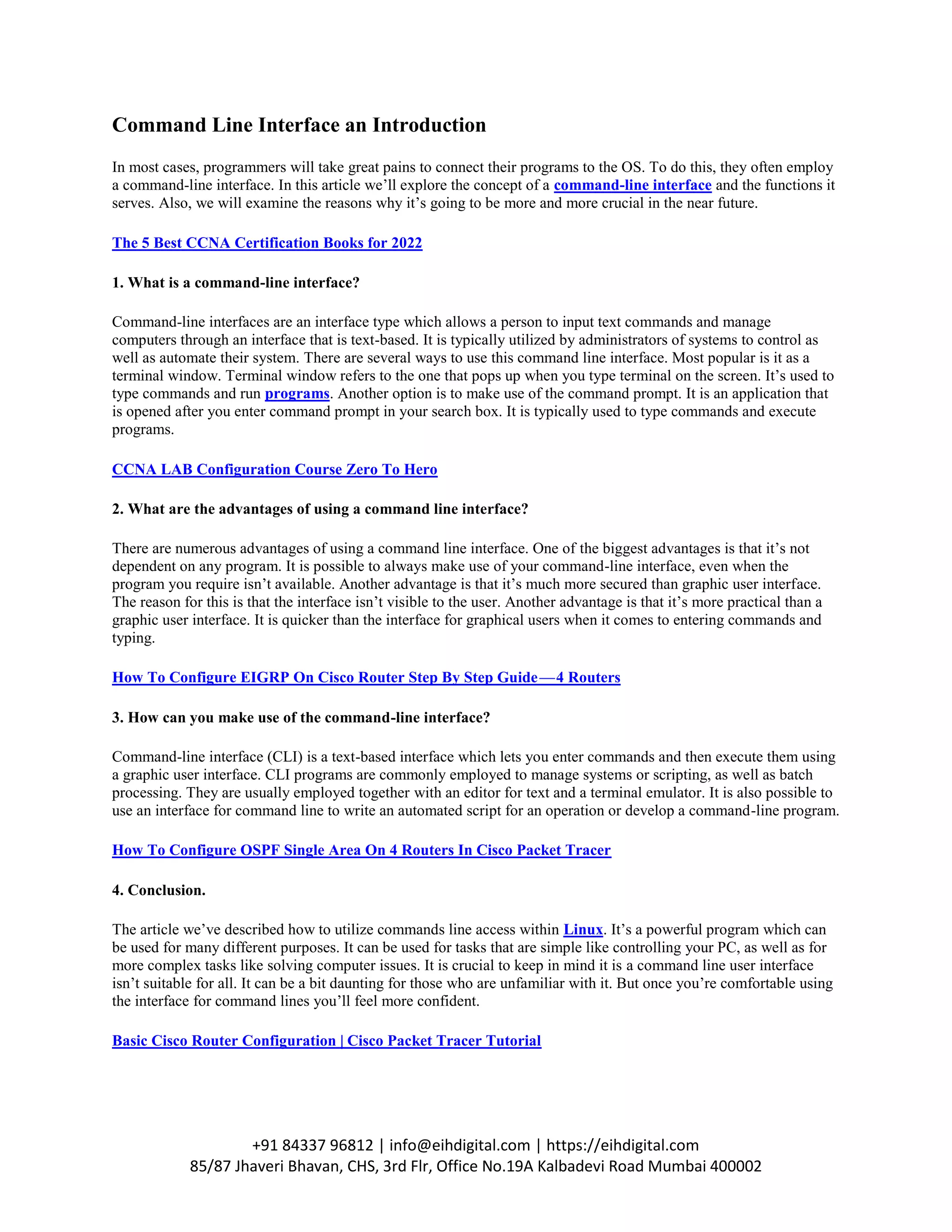 Command Line Interface an Introduction 2.pdf | Operating Systems | Computer Software and ...