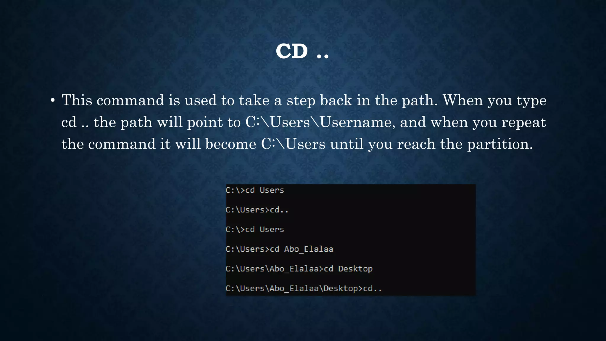 Command Line In Windowspptx Operating Systems Computer Software And Applications