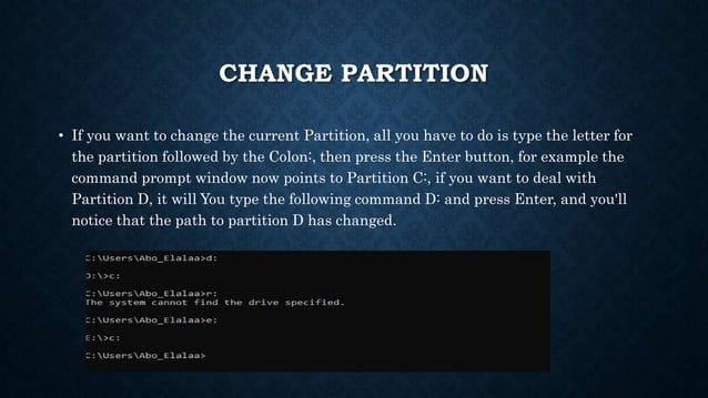 Command line in Windows.pptx | Operating Systems | Computer Software and Applications