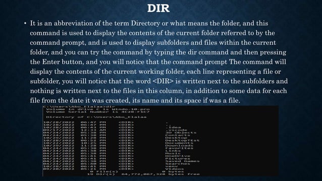 Command line in Windows.pptx | Operating Systems | Computer Software and Applications