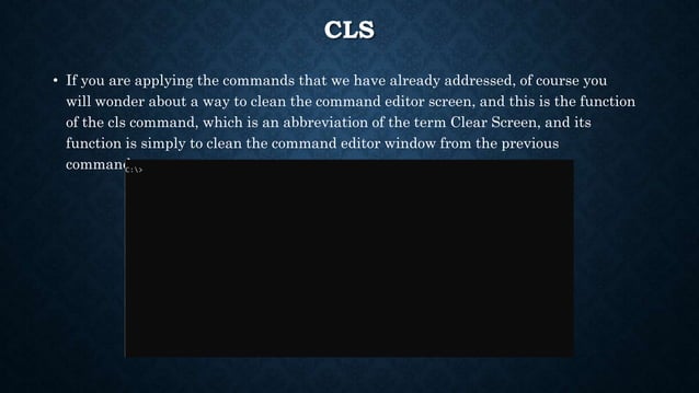Command line in Windows.pptx | Operating Systems | Computer Software and Applications