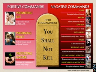 5th COMMANDMENTS IN THE TEN COMMANDMENTS | PPTX