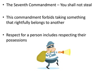 You Shall Not Steal 7th Commandment