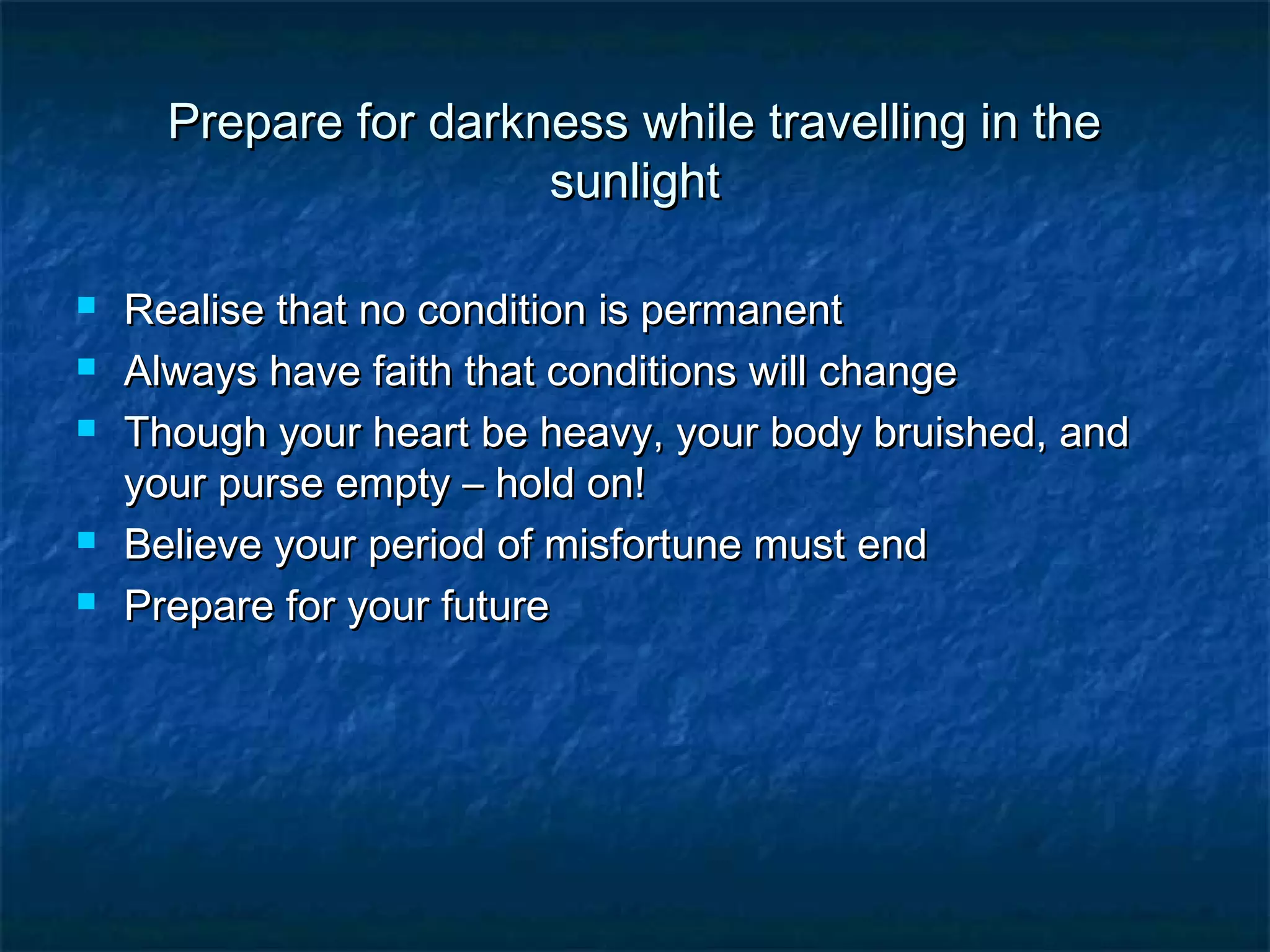 Commandments of success | PPT