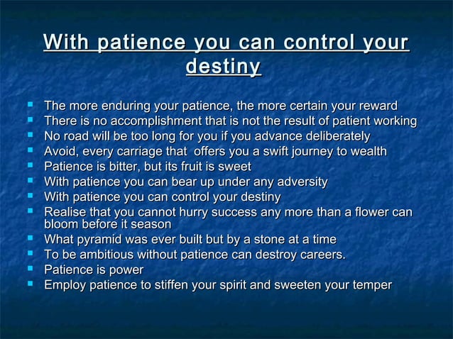 Commandments of success | PPT