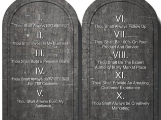 The Ten Commandments To Be Successful Selling Cars | PDF