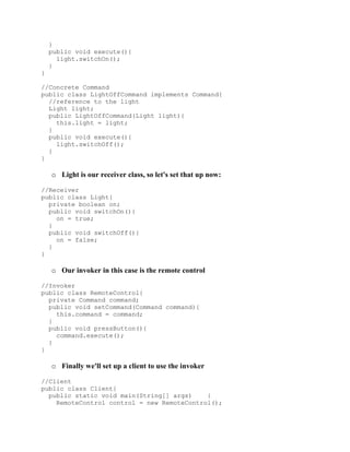 Command pattern in java | PDF