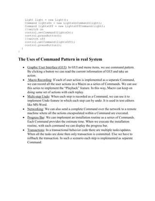 Command pattern in java | PDF