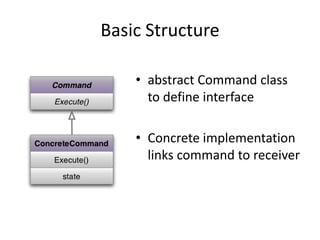 Command Pattern | PPTX | Programming Languages | Computing