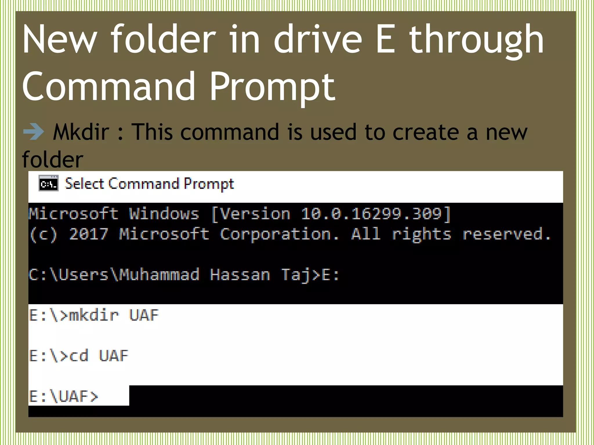 Command Prompt Presentation Pptx Operating Systems Computer Software And Applications