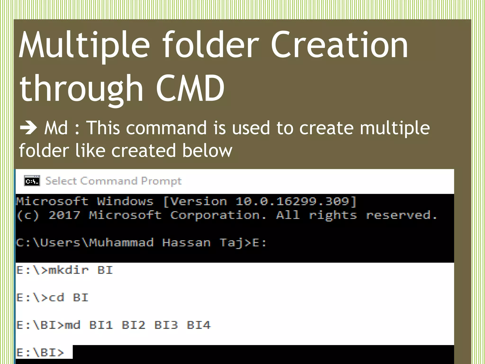 Command Prompt Presentation Pptx Operating Systems Computer Software And Applications