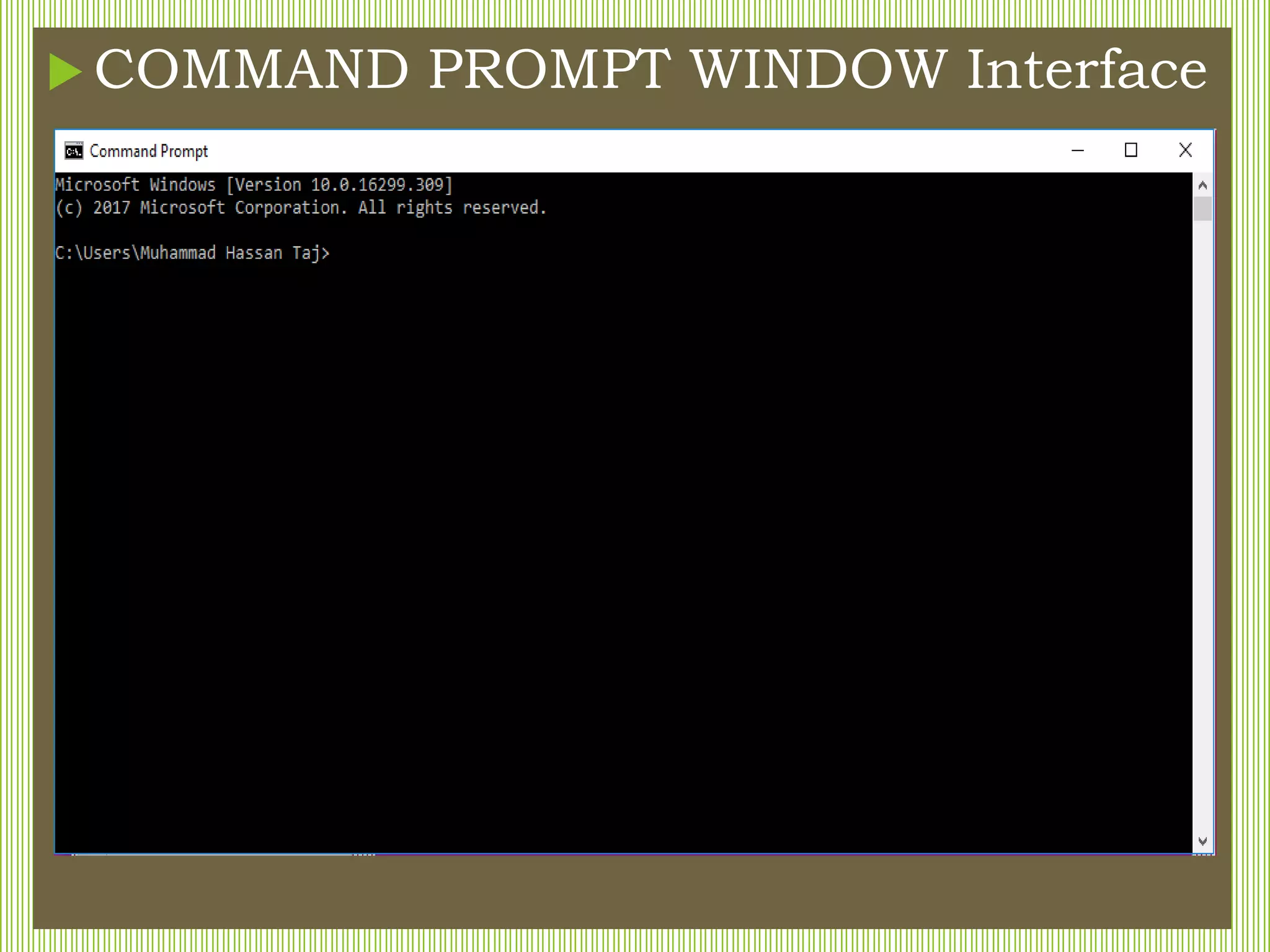 Command Prompt Presentation Pptx Operating Systems Computer Software And Applications