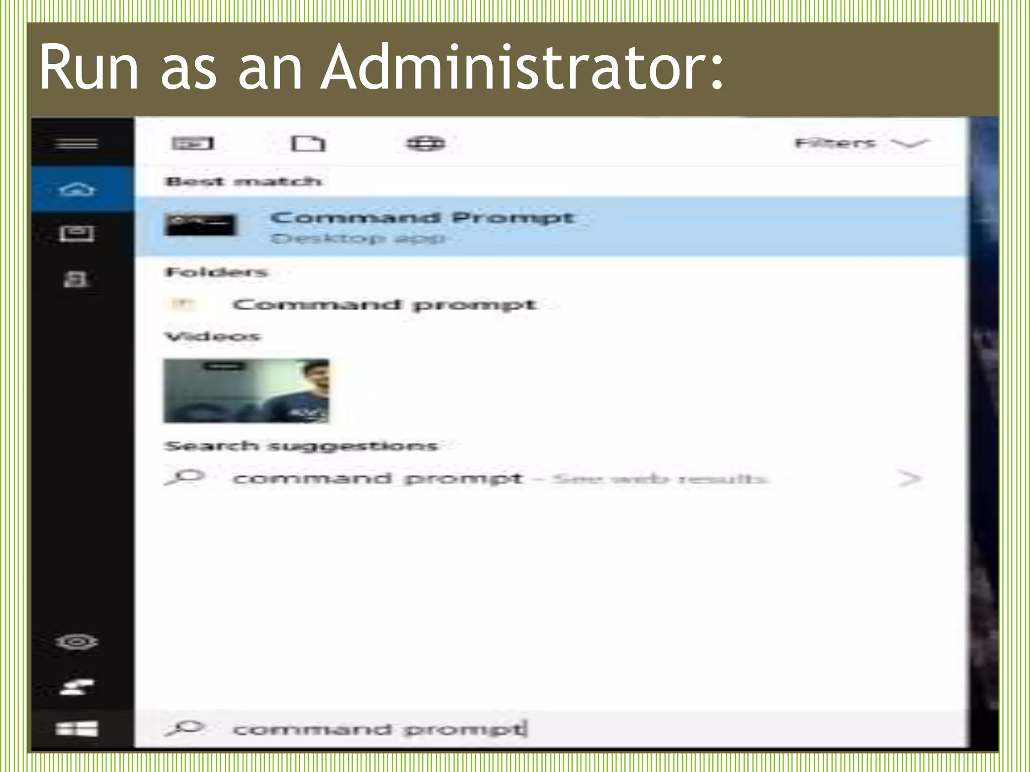 Command Prompt Presentation Pptx Operating Systems Computer Software And Applications