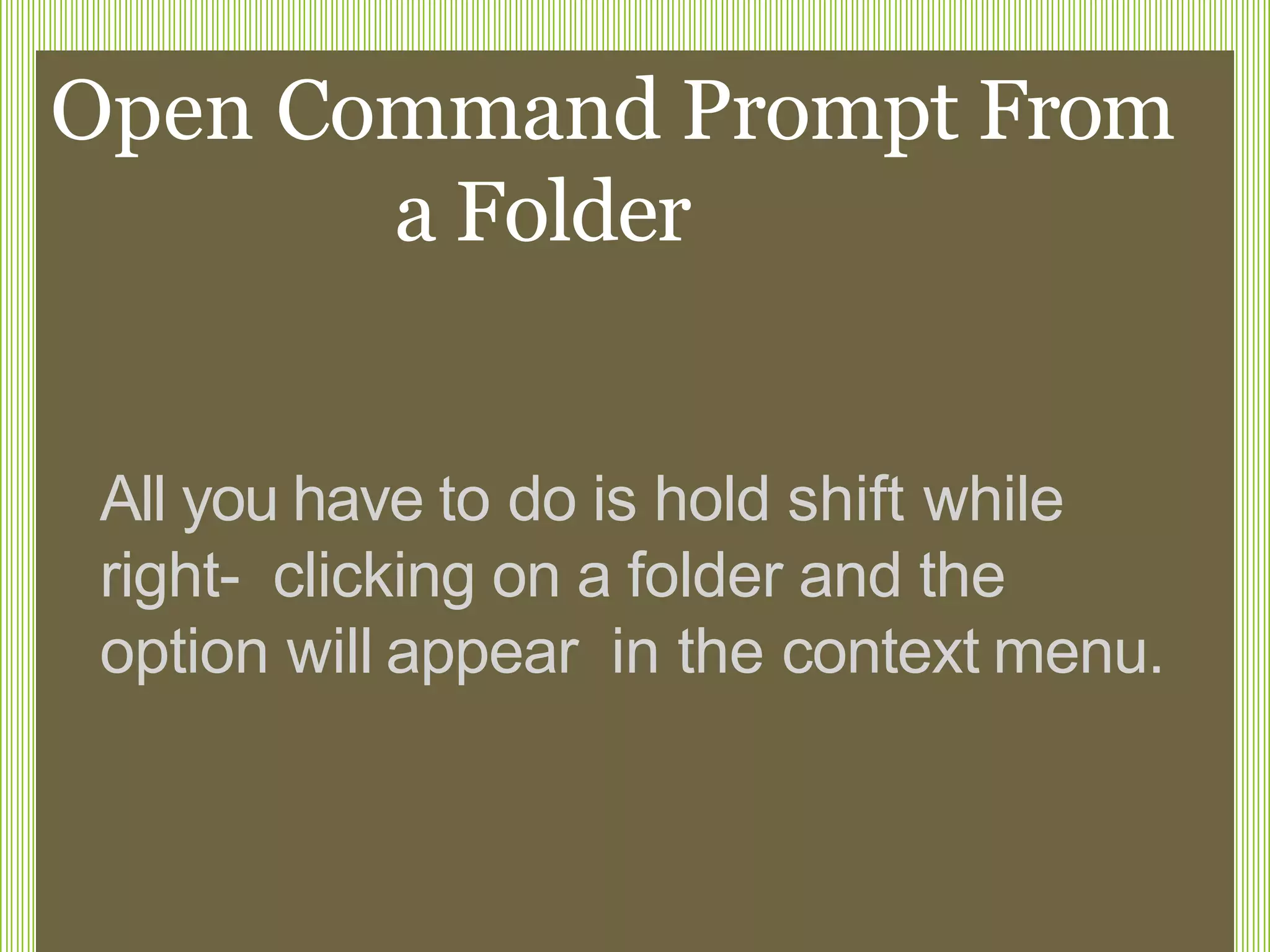 Command Prompt Presentation Pptx Operating Systems Computer Software And Applications