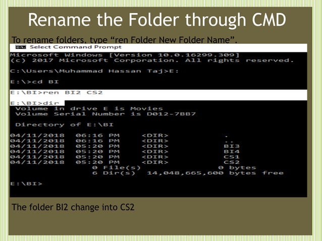 Command Prompt Presentation Pptx Operating Systems Computer Software And Applications