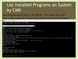 Command prompt presentation | PPTX