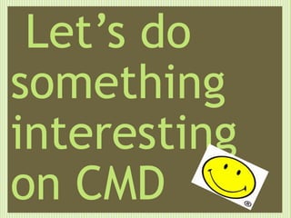 Command prompt presentation | PPTX