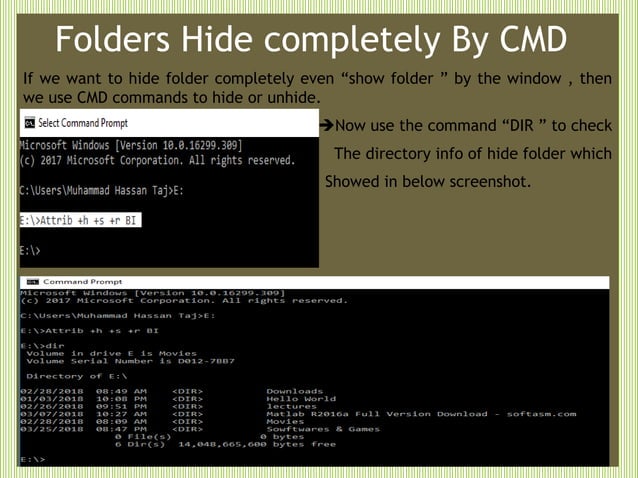 Command Prompt Presentation Pptx Operating Systems Computer Software And Applications