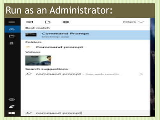 Command prompt presentation | PPTX