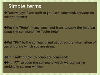Command prompt presentation | PPTX