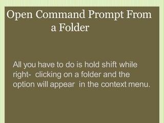 Command prompt presentation | PPTX