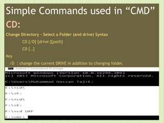 Command prompt presentation