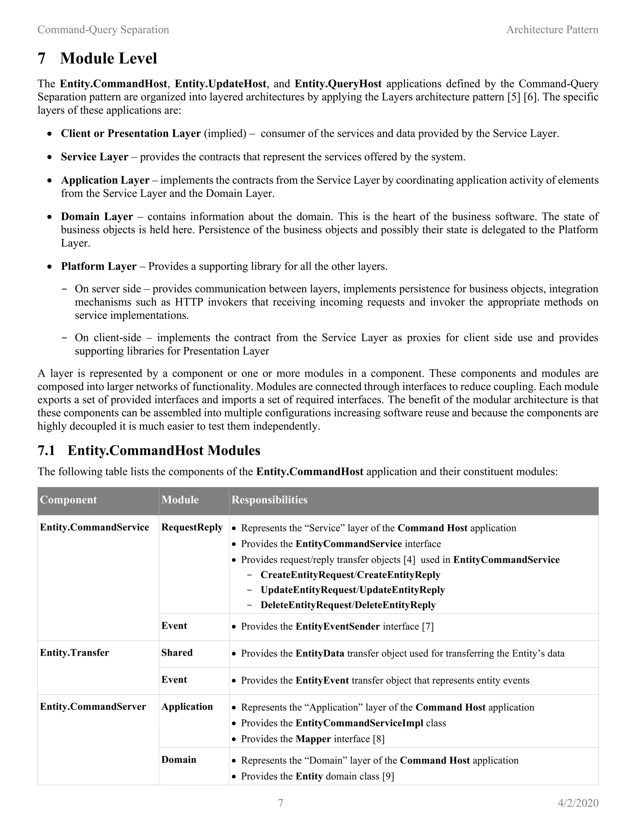 Command Query Separation: Architecture Pattern | PDF