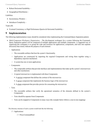 Command Query Separation: Architecture Pattern | PDF