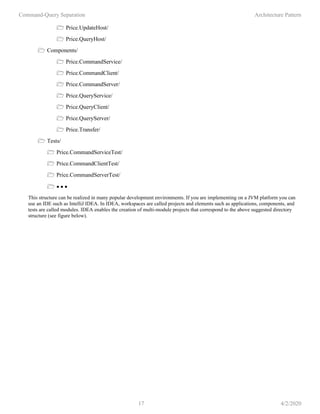 Command Query Separation: Architecture Pattern | PDF